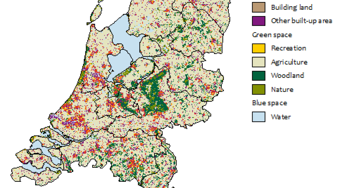 Land use in the Netherlands, 2010 | Compendium voor de Leefomgeving